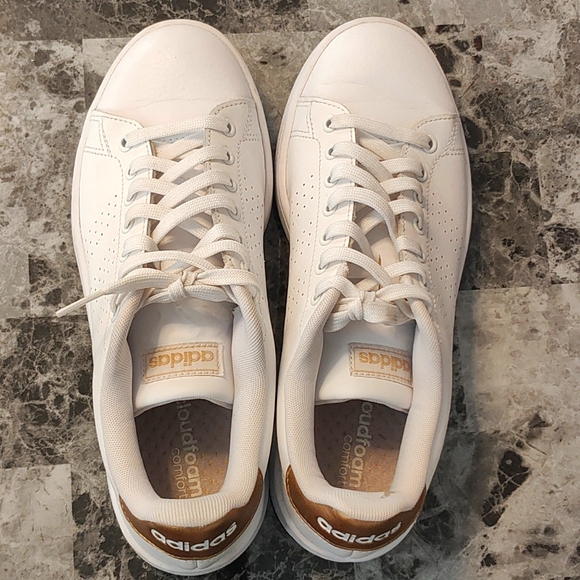 adidas | Shoes | Adidas Advantage Cloud Whitecopper Metallic | Poshmark